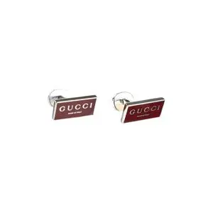 Gucci Trademark Enamel Cufflinks