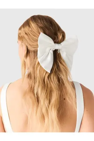 Maje Satin-effect Bow Barrette