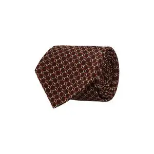 Gucci Horsebit Silk Jacquard Tie - Multicolor