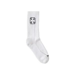 Vetements Biker Cross Socks - White