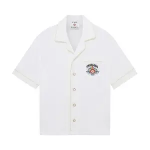 Casablanca Towelling Monogram Shirt - White