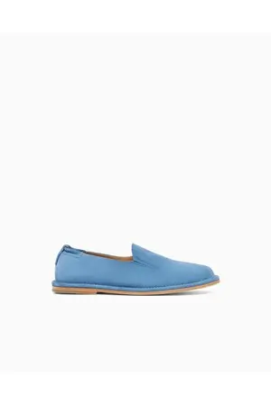 Giorgio Armani Suede Slip-ons - Blue