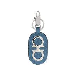 FERRAGAMO Gancini Key Holder - Blue