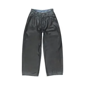 Acne Studios 2023 U Leather Loose Fit Jeans
