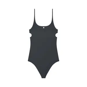 COURREGES Cut-out One-piece Swimsuit - Black