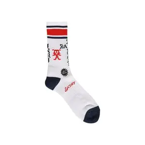 SAINT MXXXXXX Sinner Socks /red/blue - White