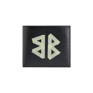Balenciaga Cash Sq Fold Co Wallet - Black