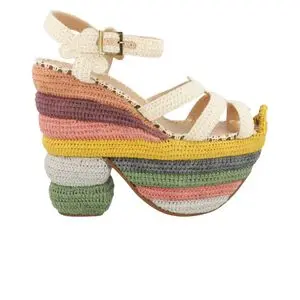 FERRAGAMO Wmns Rainbow Future Platform Sandal 'multi-color