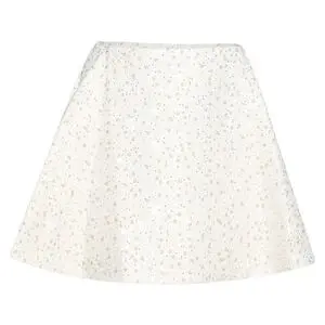 David Koma Sequin Boucle A-line Mini Skirt - White