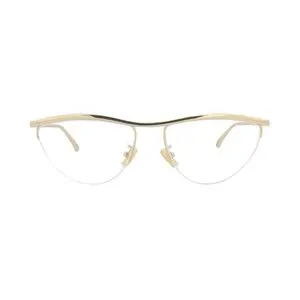 Bottega Veneta Cat Eye-frame Metal Optical Frames /transparent - Gold