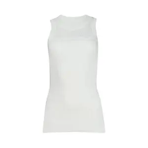 Sacai Cotton Knit Tank Top 'off - White