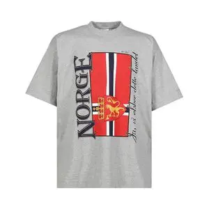 Vetements Norway Tourist T-shirt Melange - Grey