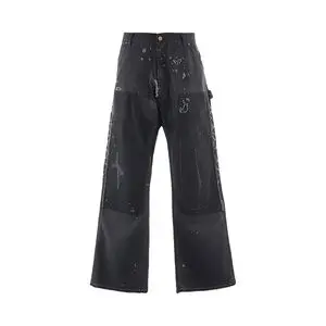 SAINT MXXXXXX Double Knee Pants - Black