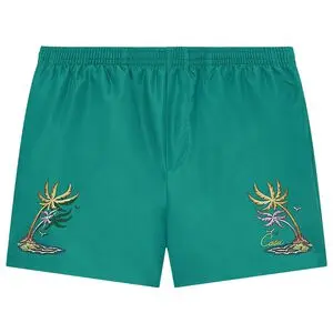 Casablanca Casa Embroidery Swim Shorts - Green