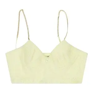 Alexander Wang Chain Strap Bra /neon - Green
