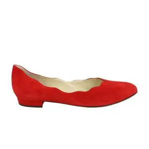 FERRAGAMO Wmns Turchina Ballet Flat - Red