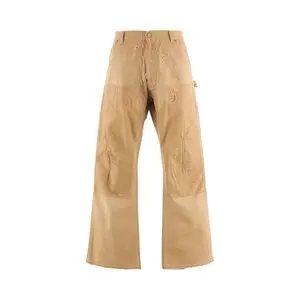 SAINT MXXXXXX Double Knee Pants 'beige - Tan