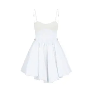 Attico Mini Dress Cotton Stretch - White