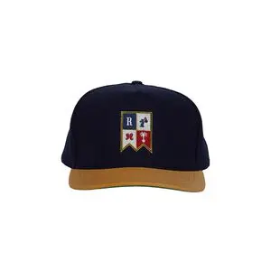 Rhude Harbor Crest Hat 'navy/brown - Blue
