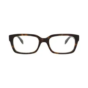 Alexander McQueen Square-frame Acetate Optical Frames 'havana/transparent - Brown