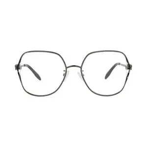 Alexander McQueen Square-frame Metal Optical Frames - Silver