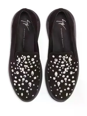 GIUSEPPE ZANOTTI Afelia Crystal-embellished Loafers