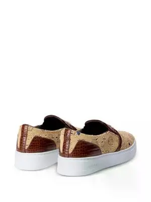 Philipp Plein Monogram Slip-on Sneakers - Neutrals
