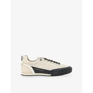 ALLSAINTS Harri Suede Trainers - Chalk White/bl