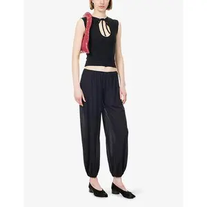 Gimaguas Anis Key-hole Stretch-woven Top