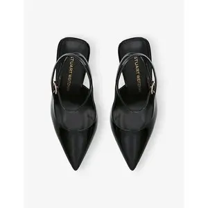 STUART WEITZMAN Vinnie 100 Patent-leather Courts