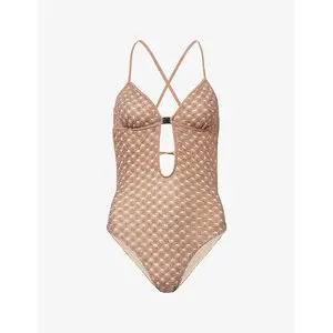 Missoni Metallic V-neck Swimsuit