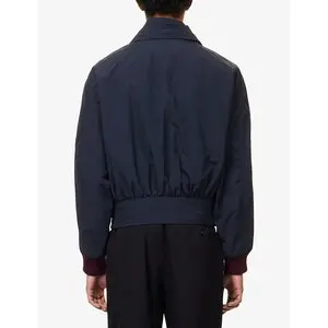Dries Van Noten Relaxed-fit Collared Nylon Jacket - Navy