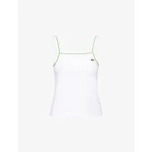 Lacoste Logo-patch Cotton-modal Jersey Tank Top