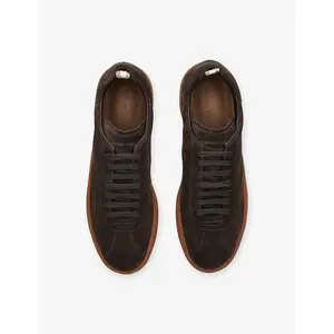 Officine Creative Halo Suede Trainers - Dark Brown