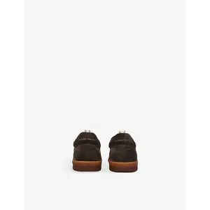 Officine Creative Halo Suede Trainers - Dark Brown