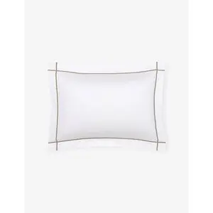 YVES DELORME Athena Cotton Oxford Pillowcase - Kaki