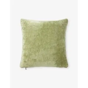 YVES DELORME Orpheo Velvet Cushion Cover 45cm X 45cm - Amande