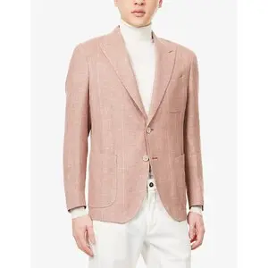 Eleventy Peak-lapel Patch-pocket Woven Jacket