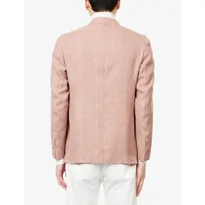 Eleventy Peak-lapel Patch-pocket Woven Jacket