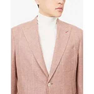 Eleventy Peak-lapel Patch-pocket Woven Jacket