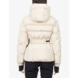 Moncler Mondim Metallic Shearling Down Ski Jacket