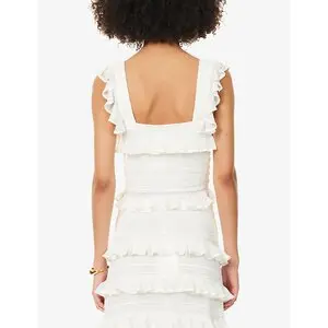 Zimmermann Luna Lace Frill Knitted Cami Top