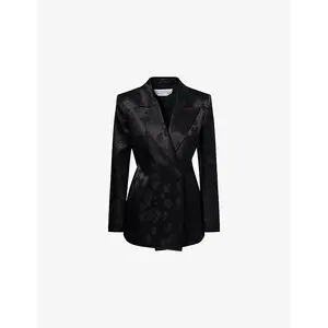 Gabriela Hearst Aleah Textured Silk Blazer - Black