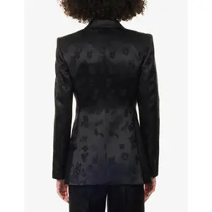 Gabriela Hearst Aleah Textured Silk Blazer - Black