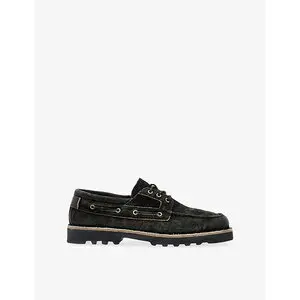 ALLSAINTS Skiff Suede Shoes - Charcoal Grey