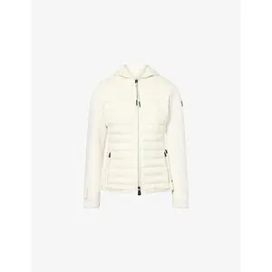 Moncler Padded Zip-up Hoody - White