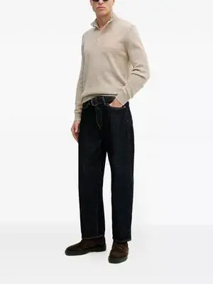 HACKETT Half-zip Funnel Neck Sweater