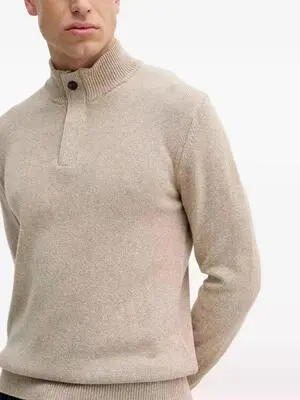HACKETT Half-zip Funnel Neck Sweater