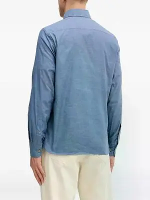 HACKETT Button-fastening Logo-embroidered Shirt