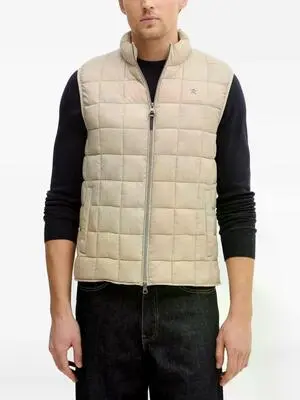 HACKETT Quilted Gilet With Logo Embroidery